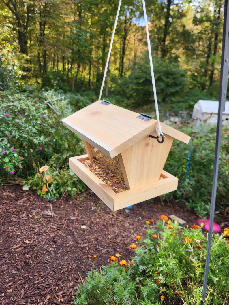 Cedar Bird Feeder - Etsy