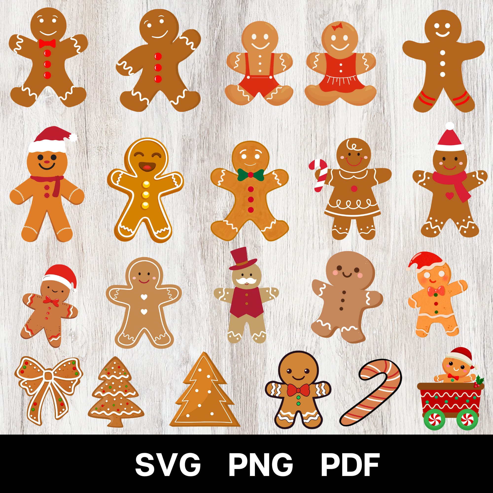 Gingerbread Man Svg Gingerbread Svg Christmas Gingerbread - Etsy
