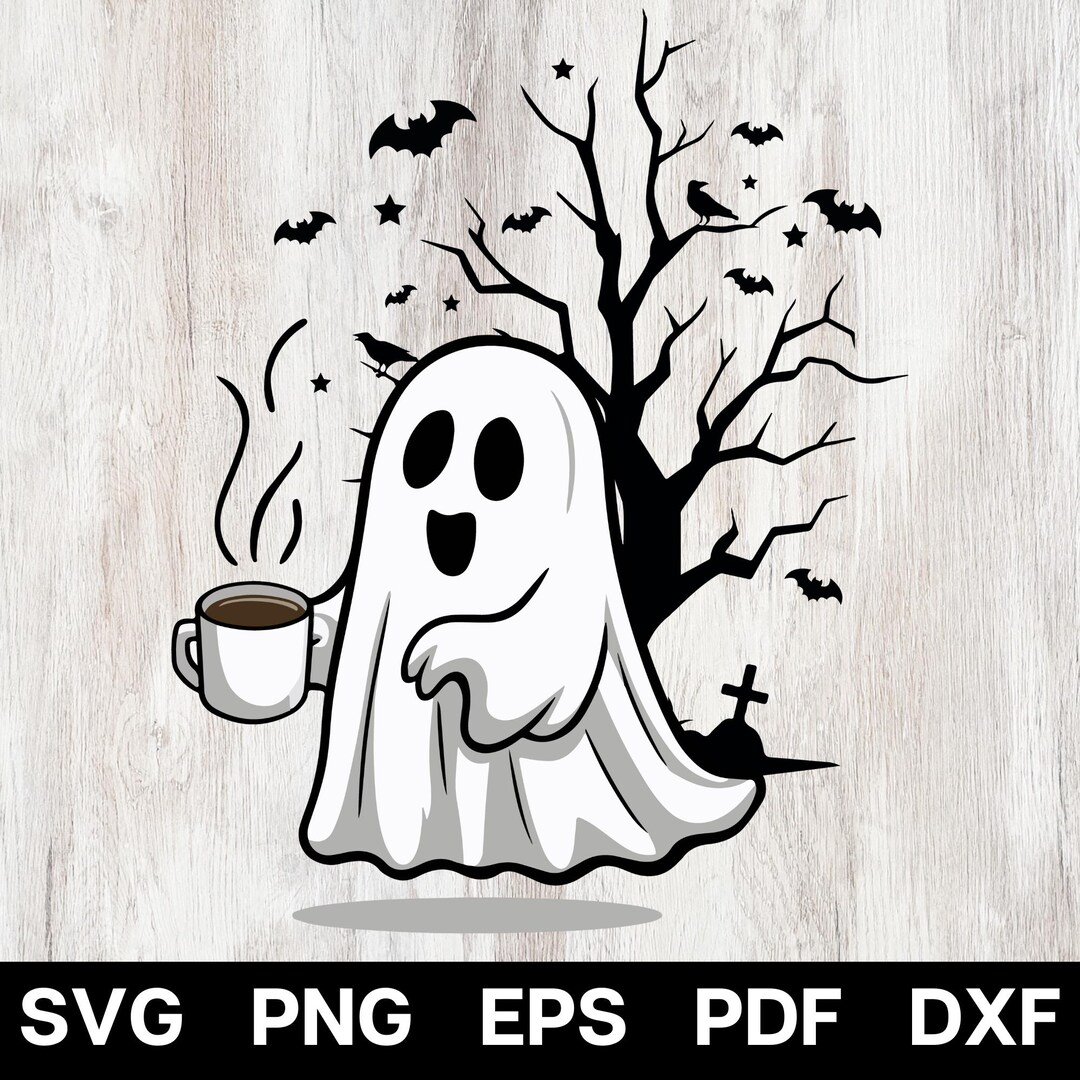 Spooky Season Ghost Svg, Funny Ghost Svg, Halloween Ghost Svg, Ghost ...
