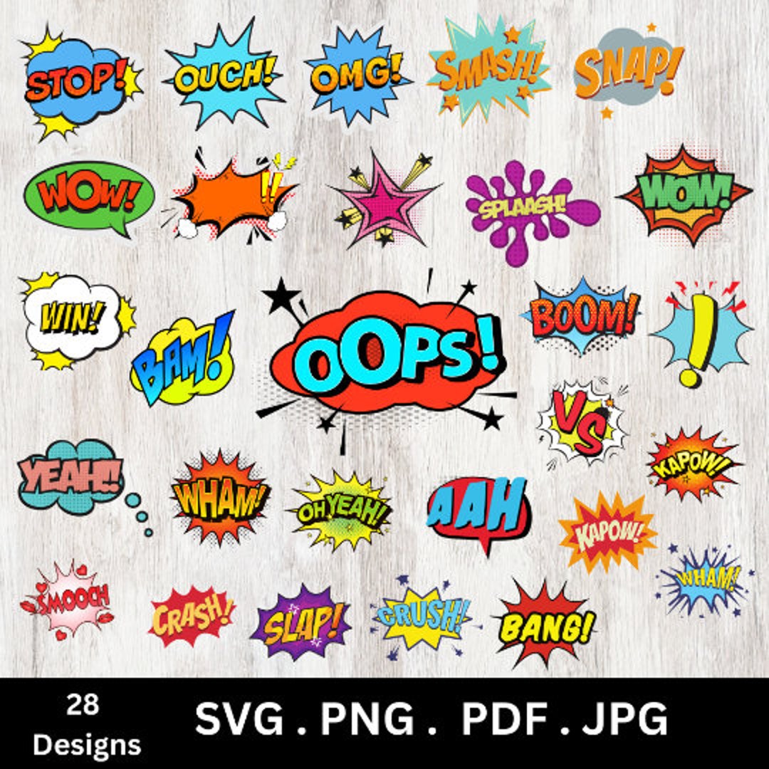 Comic Speech Bubble Svg, Comic Bubble, Speech Bubble, Speech Bubbles ...