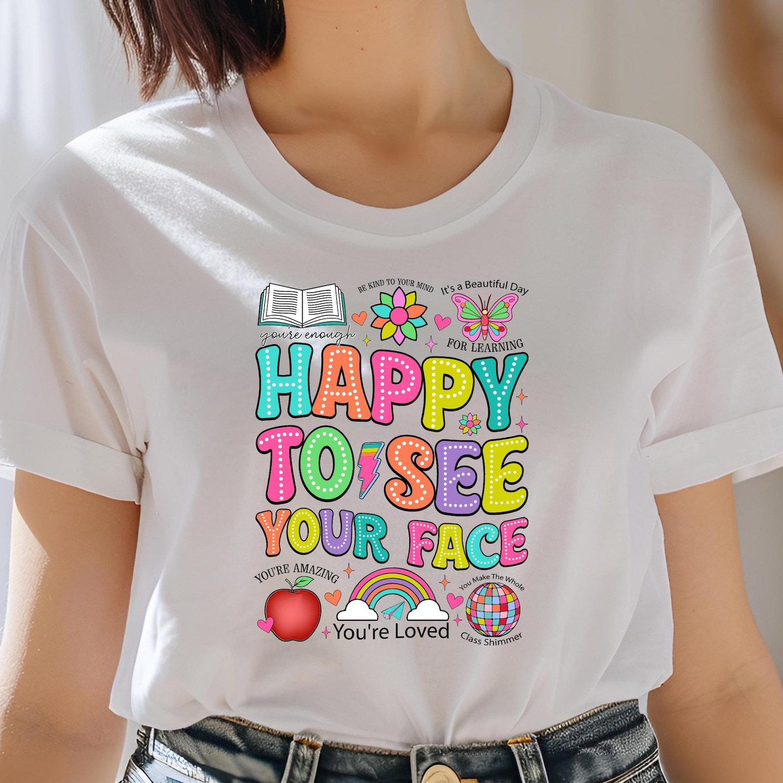 Happy to See Your Face Svg, Back to School Png, First Day of School Png ...