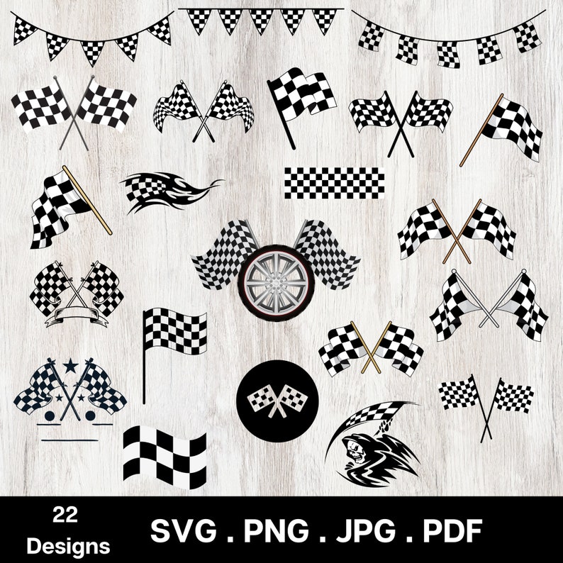 Racing Flag Svg, Checkered Flag Svg, Racing Svg, Race Flag Clipart ...