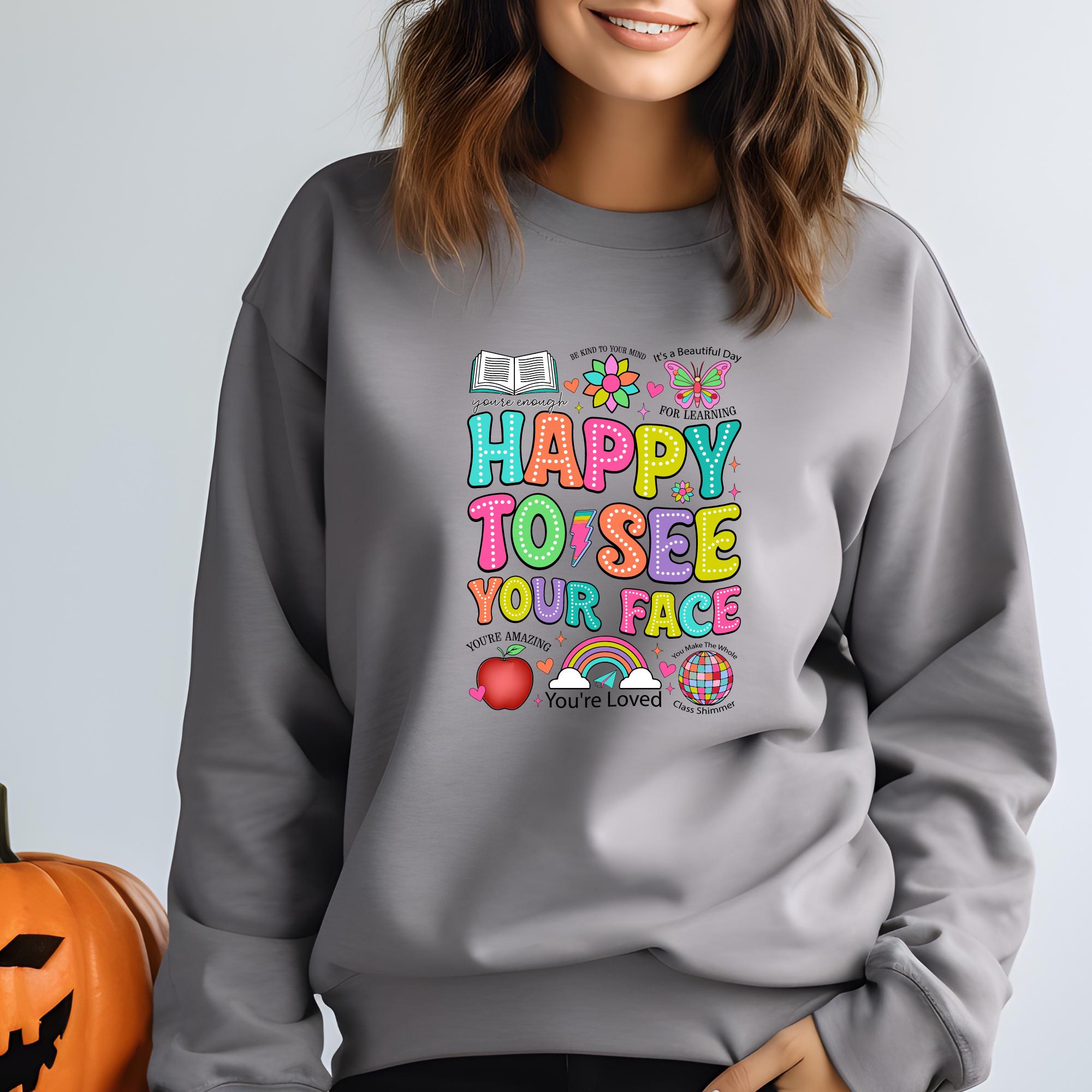 Happy to See Your Face Svg, Back to School Png, First Day of School Png ...