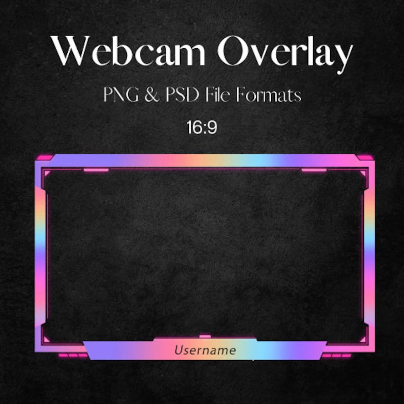 Pink Webcam Overlay, Facecam Overlay, Twitch Stream Border, Pink Stream ...