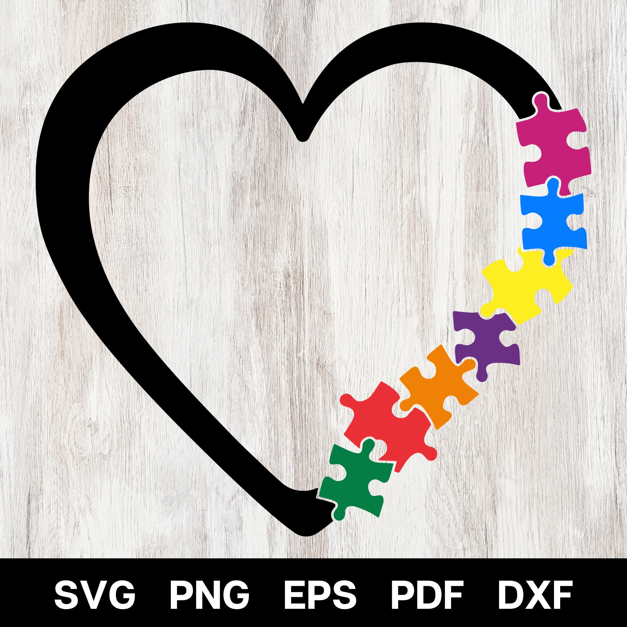 Autism Heart Svg, Autism Awareness Svg, Puzzle Heart Svg, Autism Svg ...