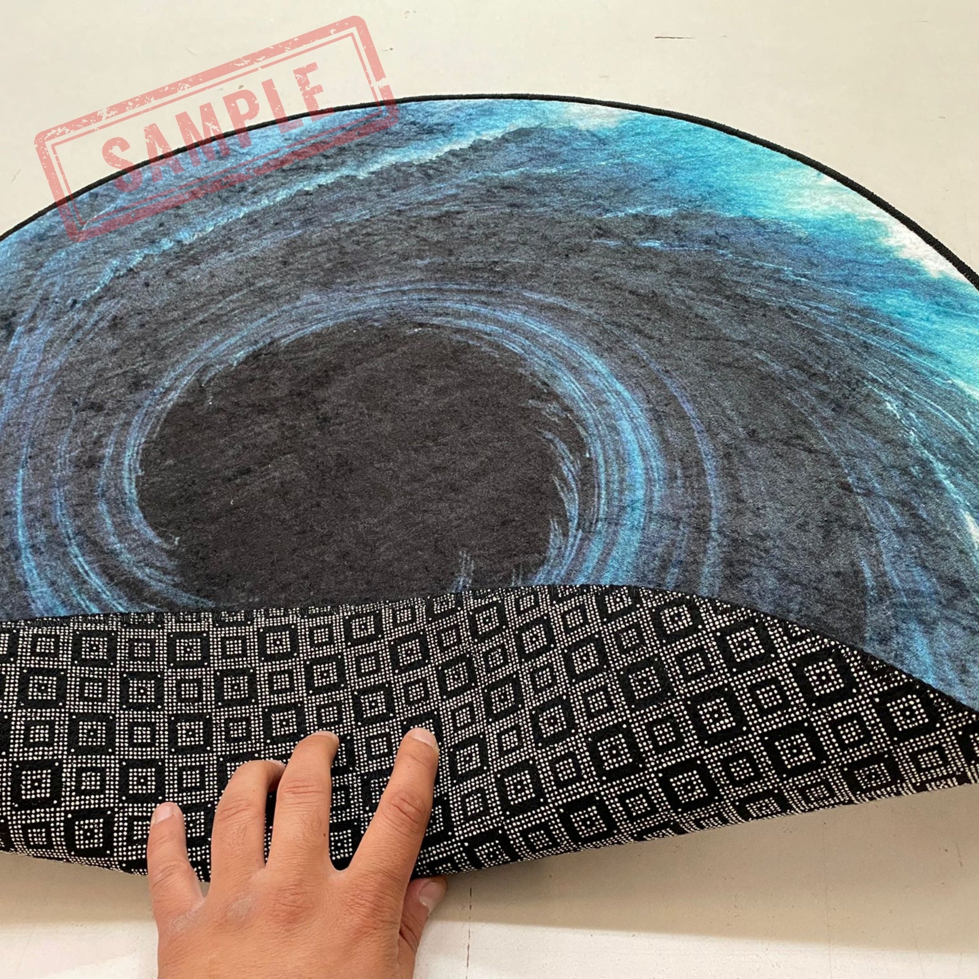 Mexican Style Rug, Medallion Rug, Symbolic Rug, Colorful Rug, Round Rug ...