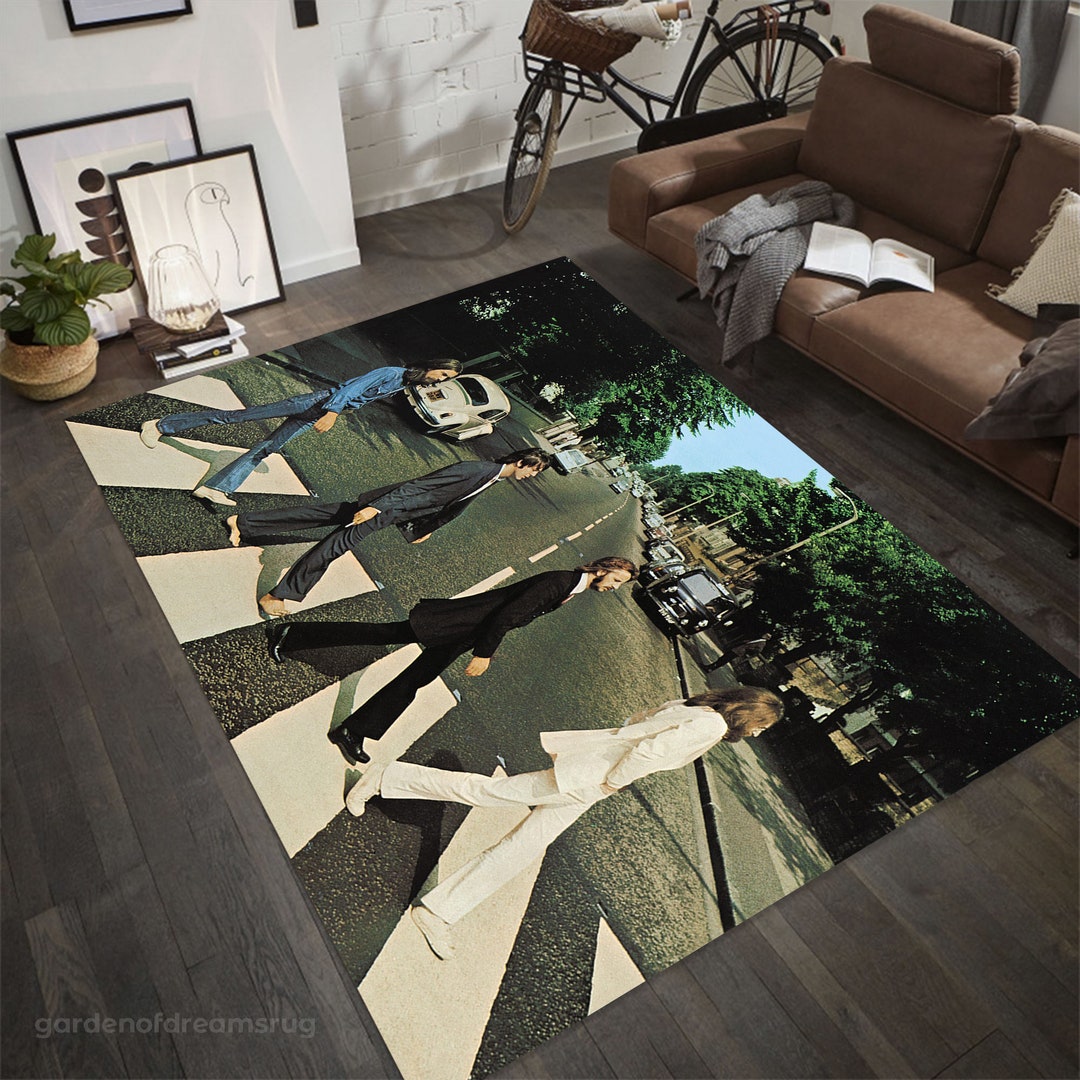 The Beatles, Beatles Rug, Road Themed Rug, Music Themed Rug, Popular ...