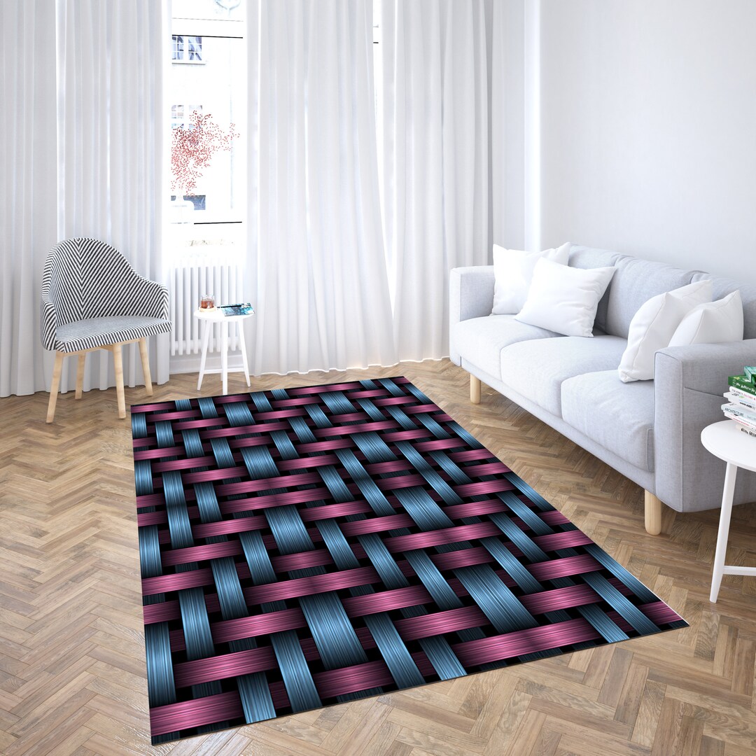 Neon Rug, 3D Rug, 3D Neon Rug, Living Room Rug, Gift Rug, Abstract Rug ...