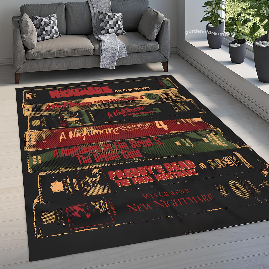 VHS Horror Movie Rug: Retro Nostalgic Style, Non-slip - Etsy