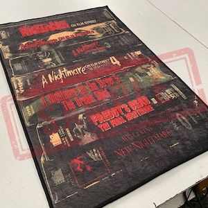 VHS Rug, Horror Movie Rug, 80s Horror Movie, Movie Room Decor, Gift for ...