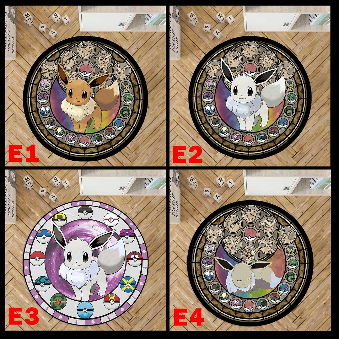 Eevee Rug,umbreon Rug,eevee Evolution Rug,eevee All Forms Evolution Rug ...
