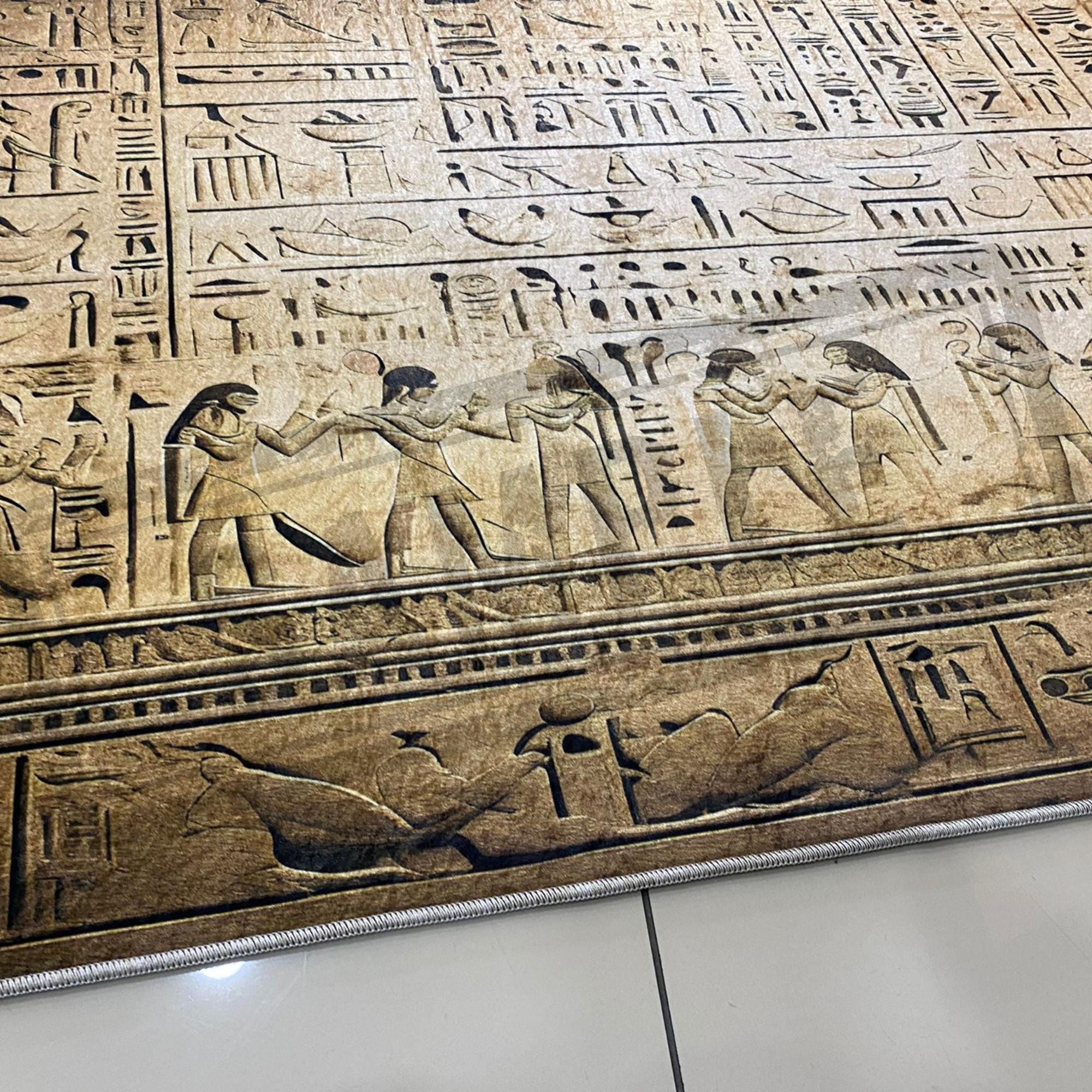 Ancient Egypt Rug: Egyptian Symbols, Non-slip Polyester Area Rug - Etsy