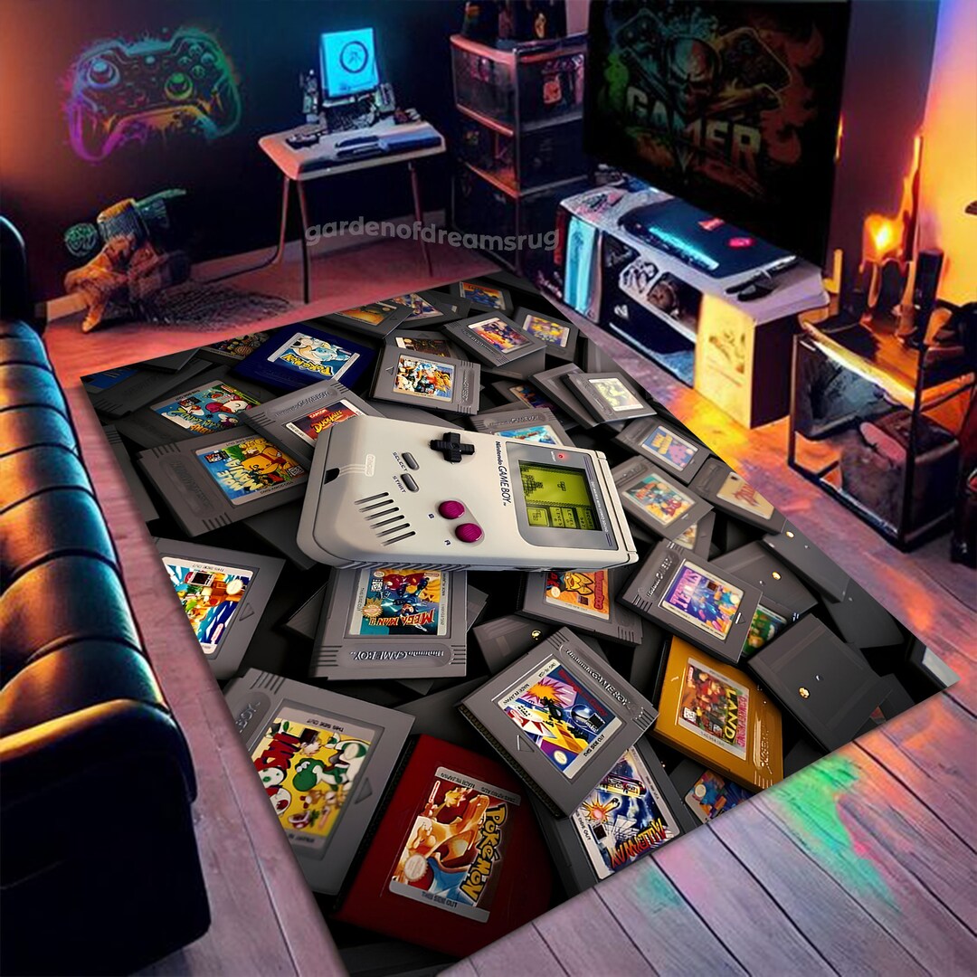 Arcade Rug, Arcade Game Rug, Retro Rug, Game Room Rug, Arcade Decor ...