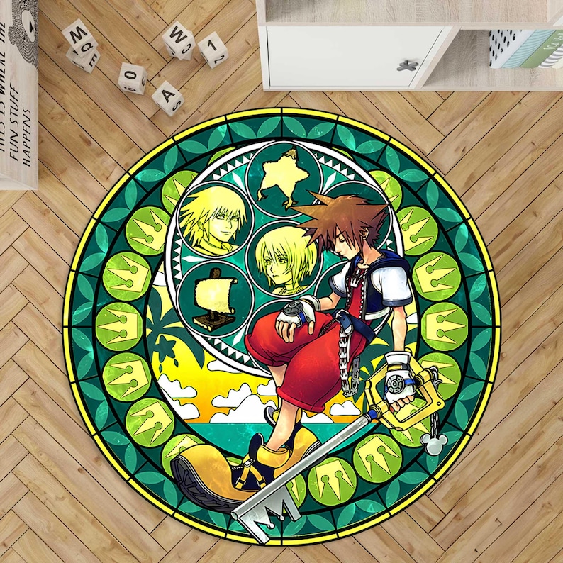 Kingdom Hearts 2 Rug, Kingdom Hearts Two Gift, Ps2 Gift, Play Rug, Cd ...