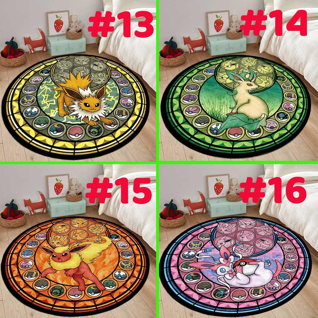 Eevee Rug,umbreon Rug,eevee Evolution Rug,eevee All Forms Evolution Rug ...