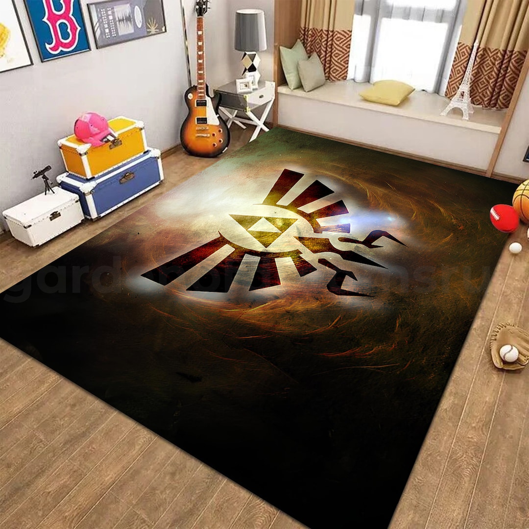 Zelda, Legend of Zelda Rug, Gaming Rug, Gaming Room Rug, Gift for Him ...