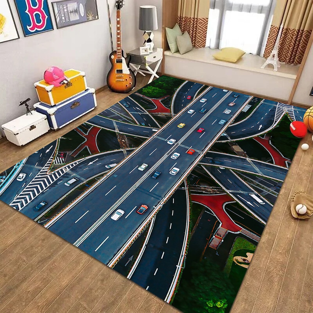Road Rug, City Rug, Car Rug, Non-slip Rug, Kids Room Rug, Rugs for ...