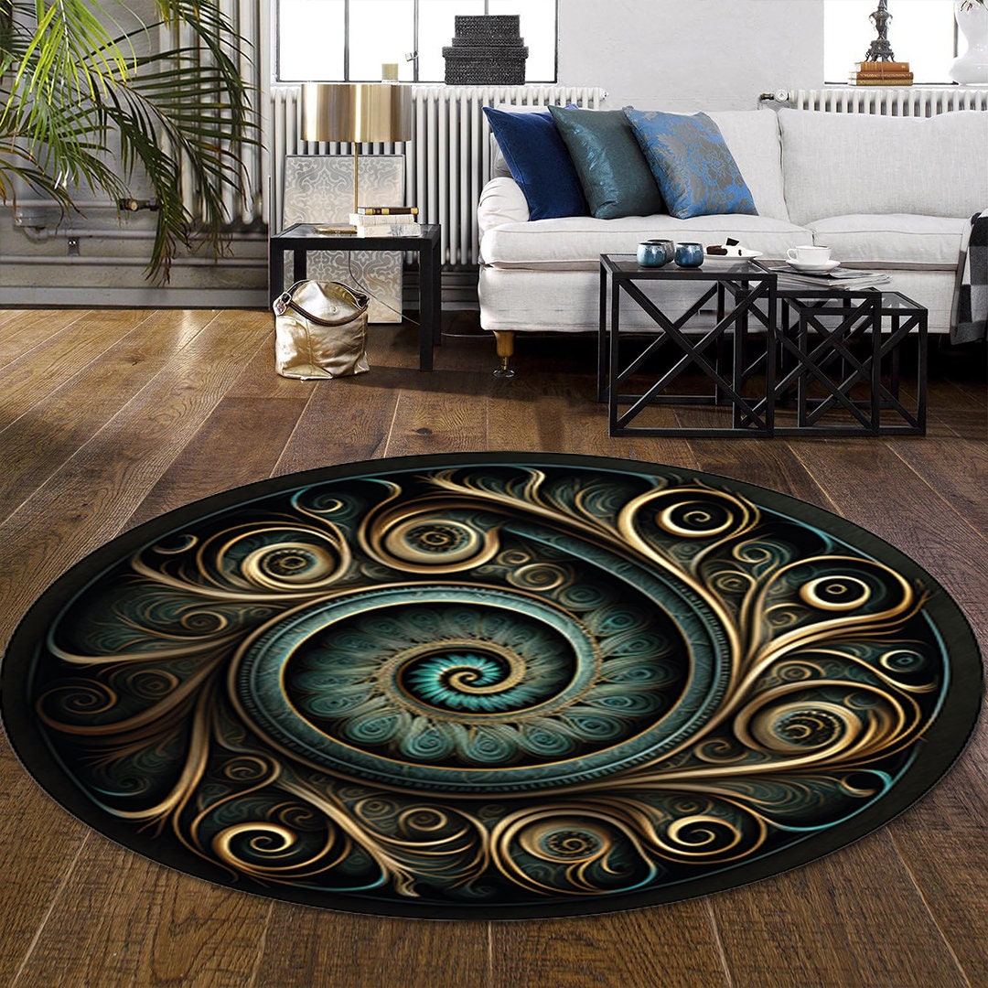 Mandala Rug, Mandala Pattern Rug, Printing Rug, Decorative Rug, Mandala ...