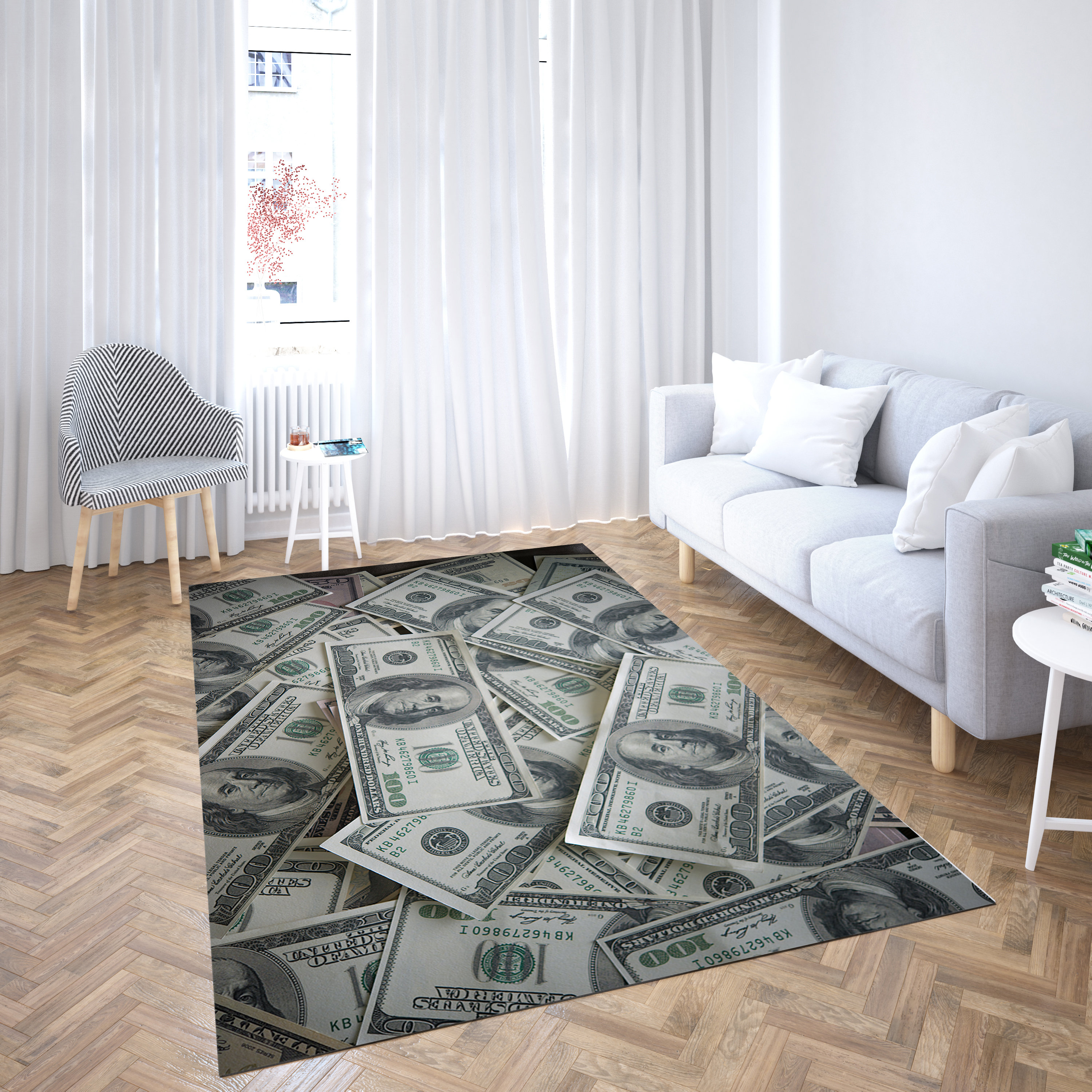 Dollar Rug, Money Rug, 100 Dollar Bill Rug, Area Rug, Popular Rug ...