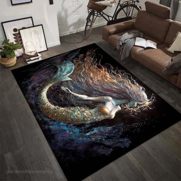Mermaid Area Rug - Etsy