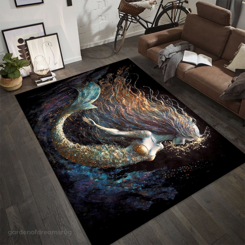 Mermaid Area Rug - Etsy