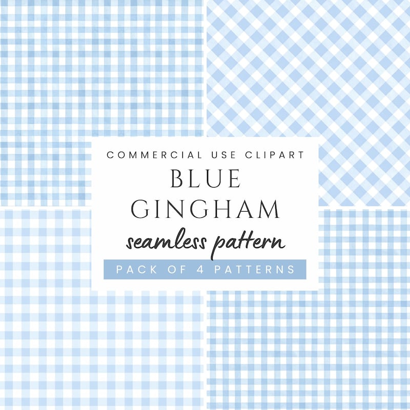 Light Blue Gingham Background - Etsy