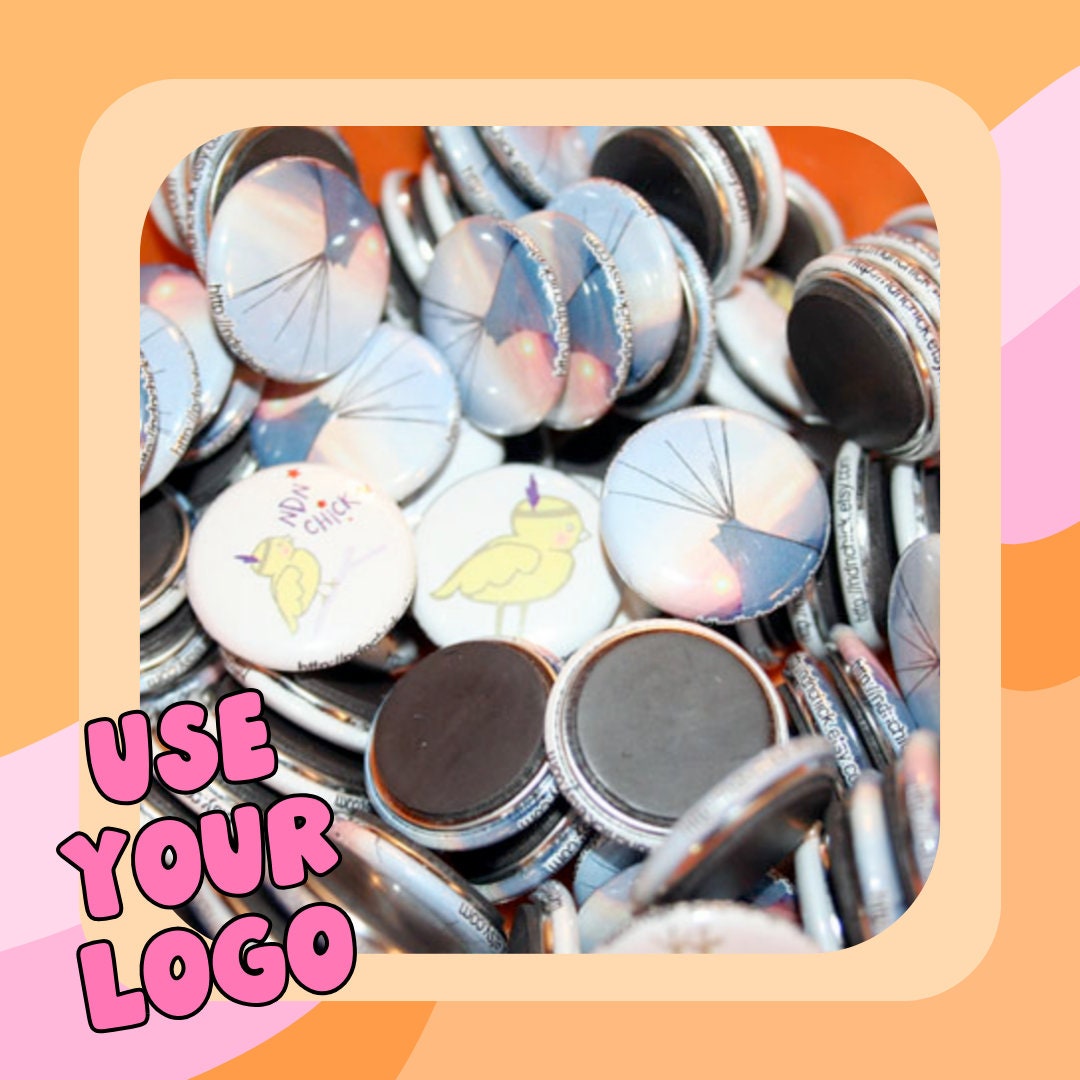 250 Custom One Inch Magnets Use Your Own Logo, Artwork, Photos Tecre ...