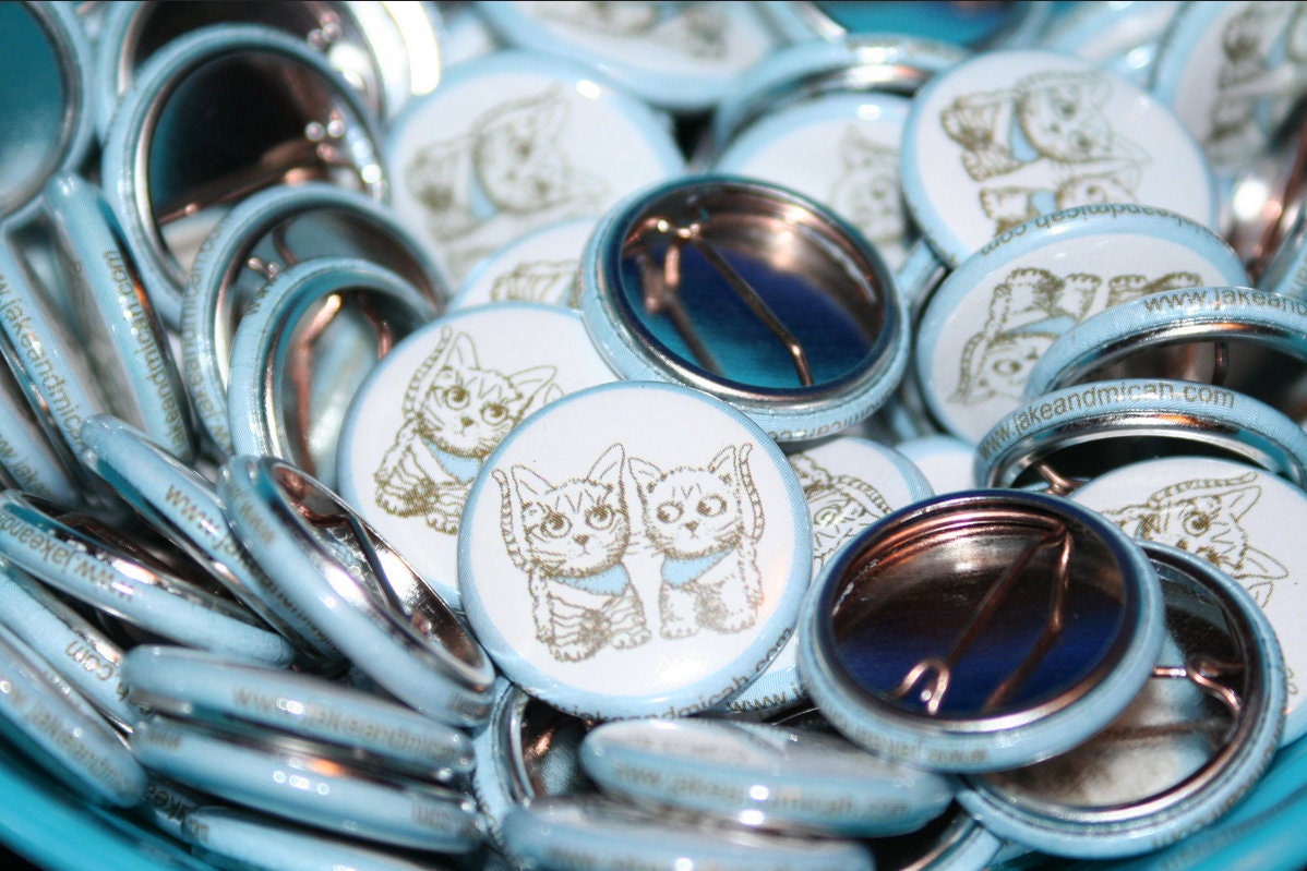 50 Custom One Inch Buttons Use Your Own Logo, Artwork, Photos Fast ...