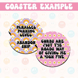 Sarcastic Driving Car Coaster PNG, Car Coaster Sublimation Design ...
