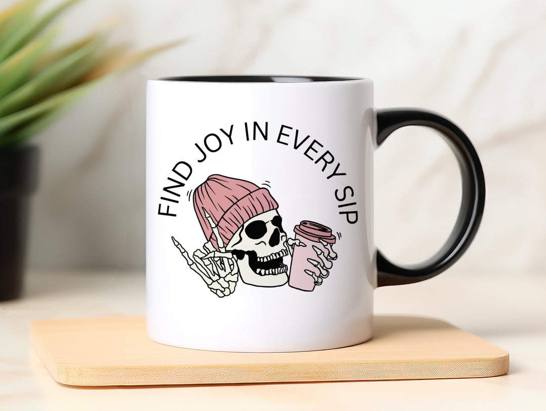 Skeleton Sip Mug: Discover Joy in Every Sip With Playful - Etsy