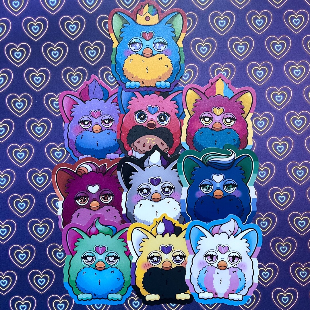 Pride Furbys Matte Sticker | Waterproof | for Journal Laptop Planner ...