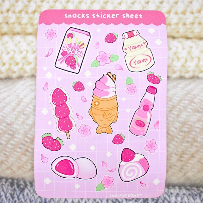 Japanese Snack Stickers - Etsy