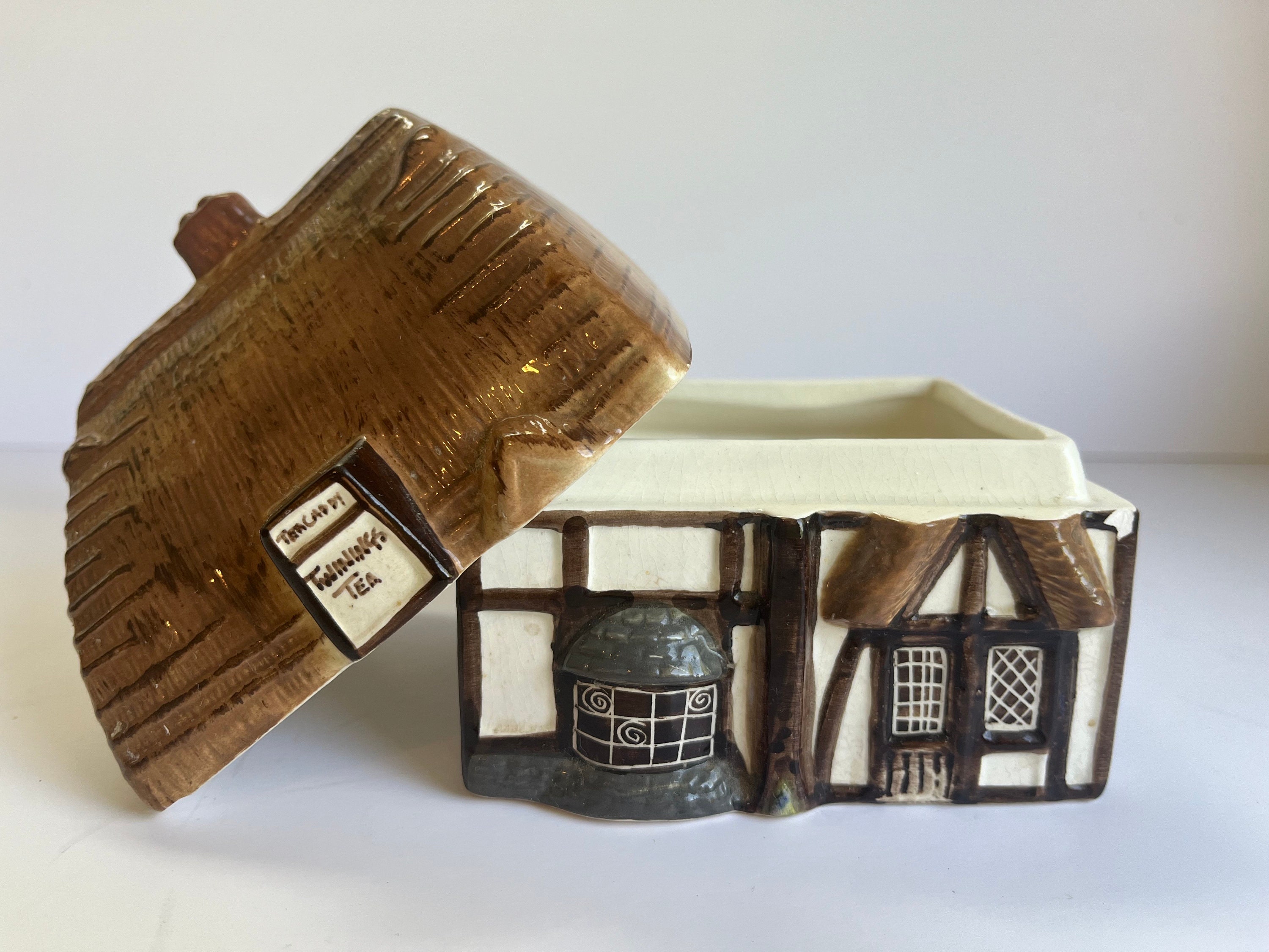 Vintage Twining Tudor House Tea Caddy - Etsy