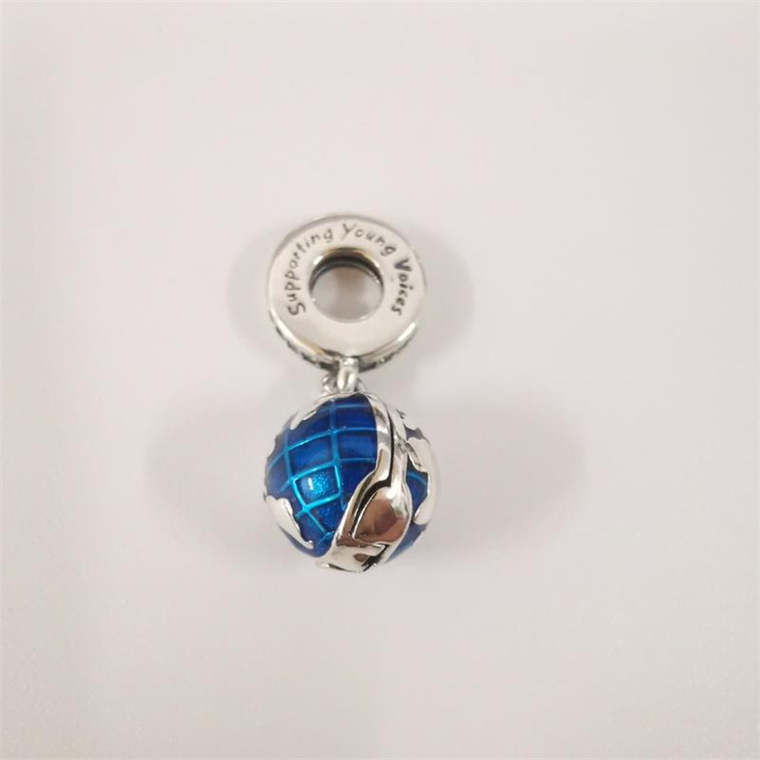 Pandora Spinning Globe Blue Planet Dangle Charm Pendant - Etsy