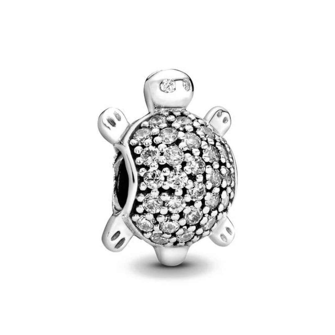 Ale S925 Silver Pandora Pavé Sea Turtle Charm - Etsy