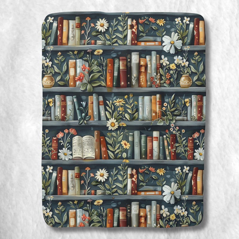 Library Blanket - Etsy