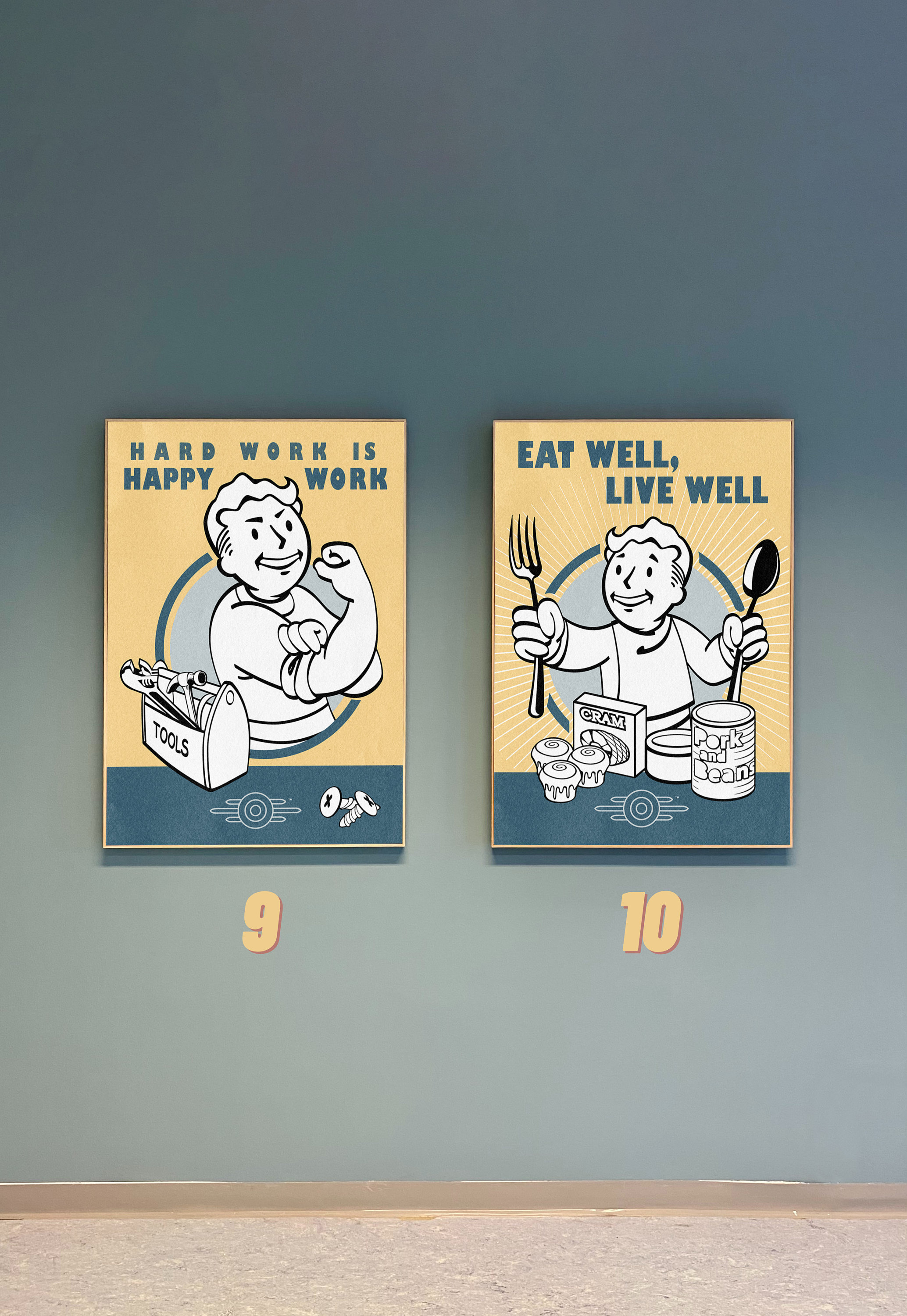 Fallout Vault Boy Poster Series Print, Fallout Vault Boy Gift Series ...