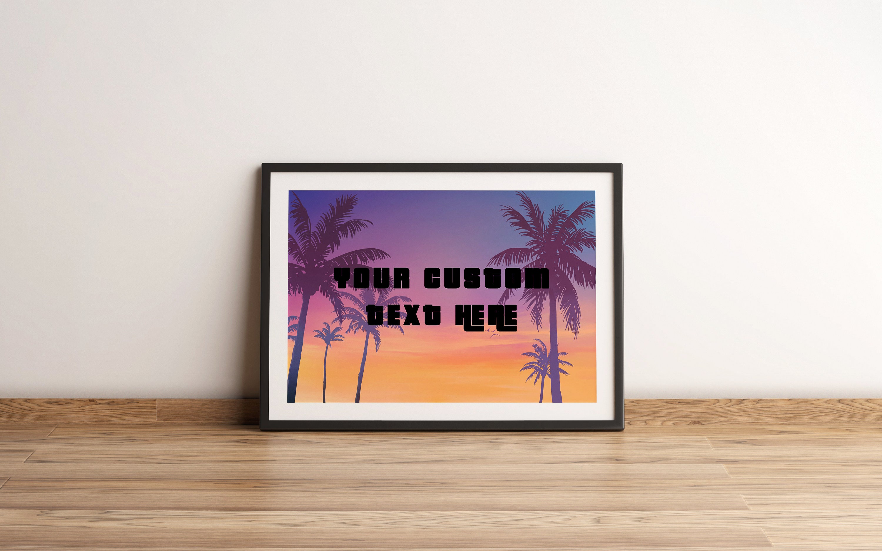 GTA VI Custom Text Poster Print, Gta 6 Gift Poster, GTA 6 Poster High ...
