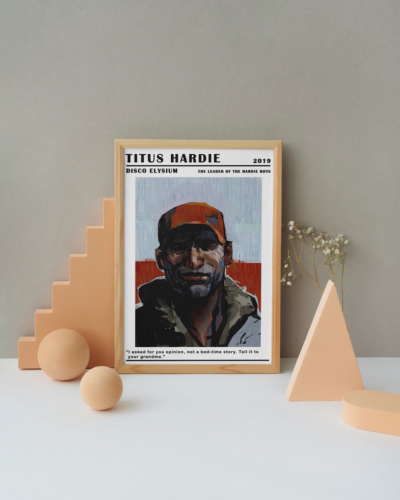 Titus Hardie Disco Elysium Poster Print, Titus Hardie Gift Poster ...