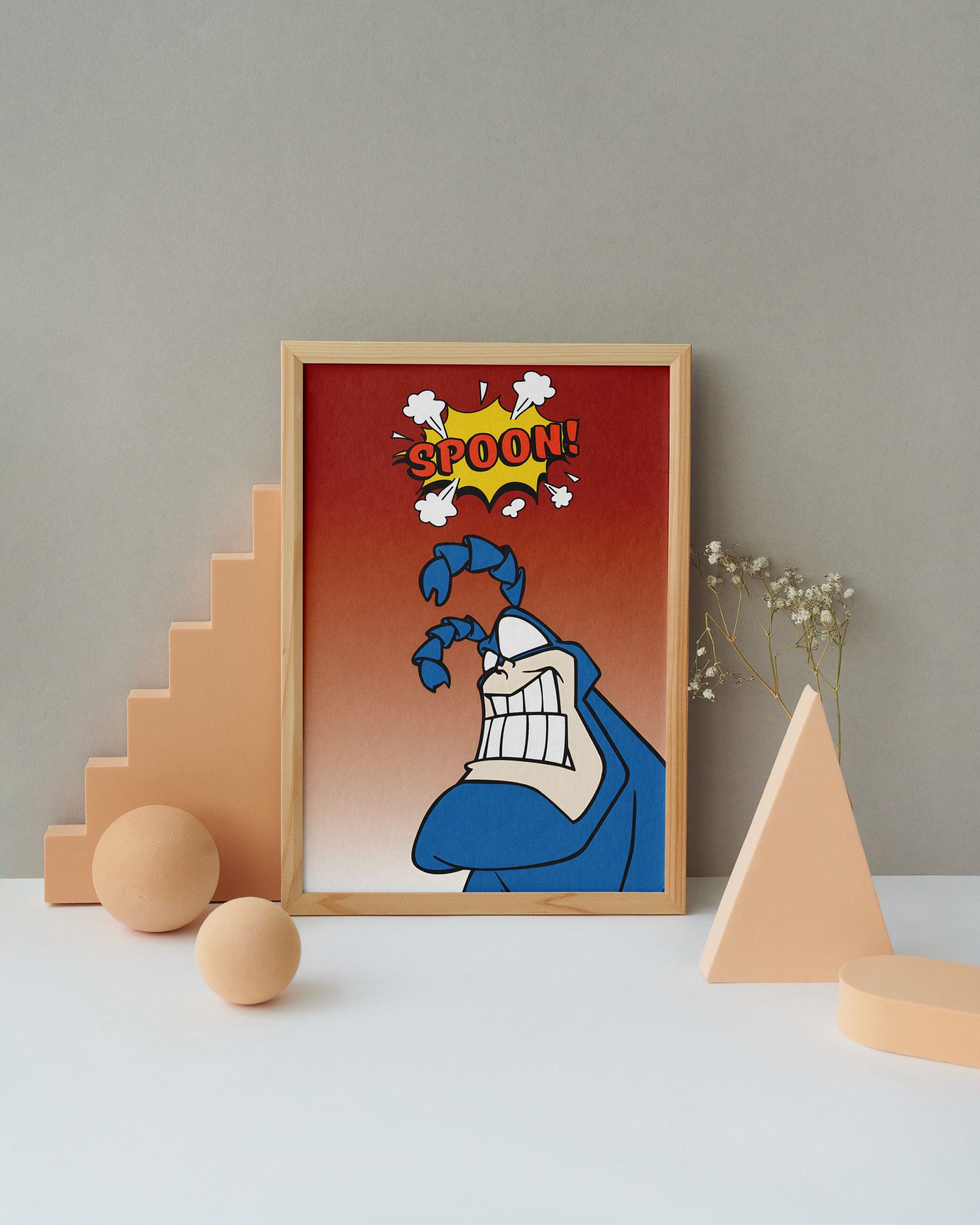 The Tick Cartoon Poster Print, the Tick Gift Poster, the Tickposter ...
