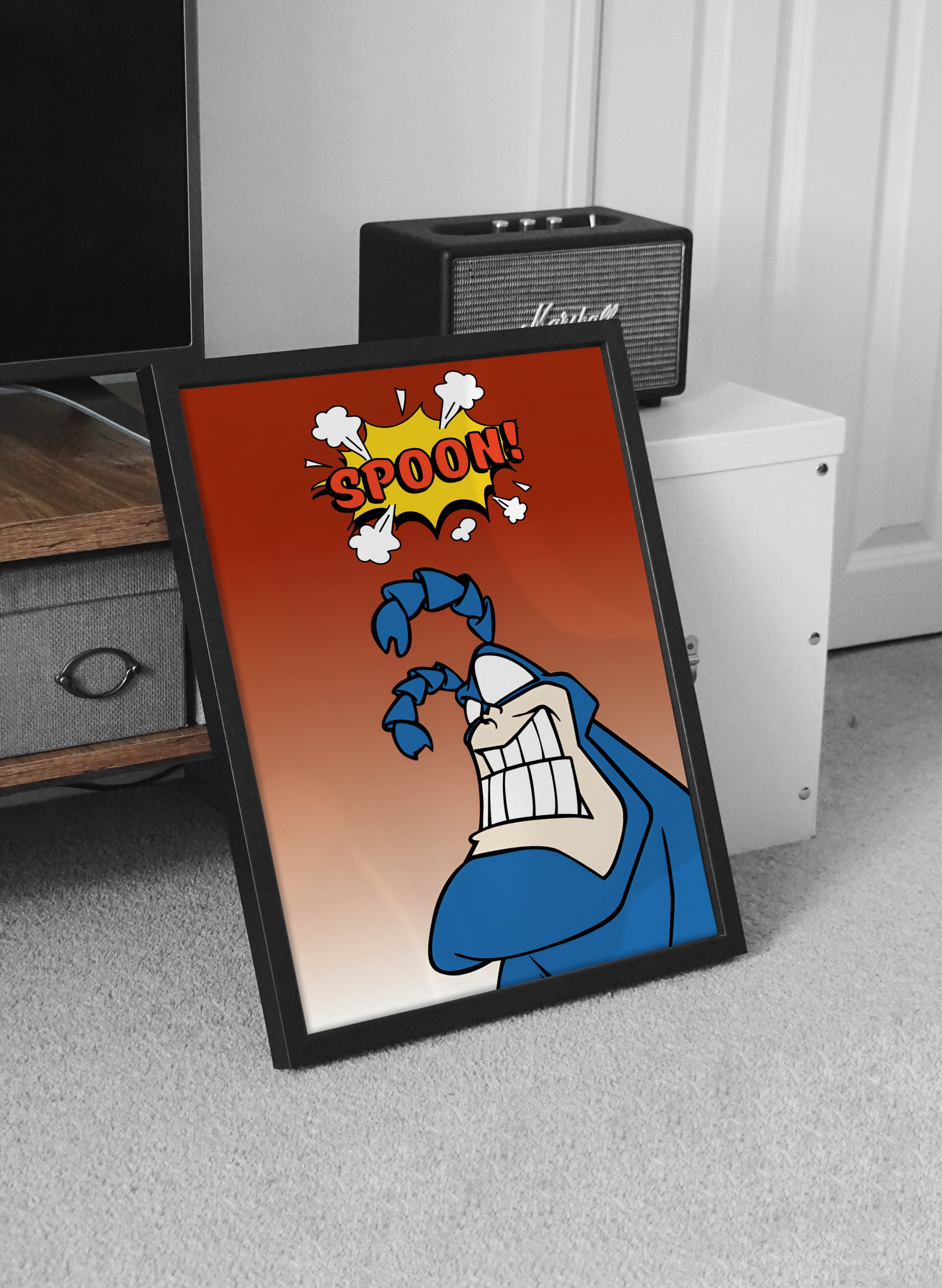 The Tick Cartoon Poster Print, the Tick Gift Poster, the Tickposter ...