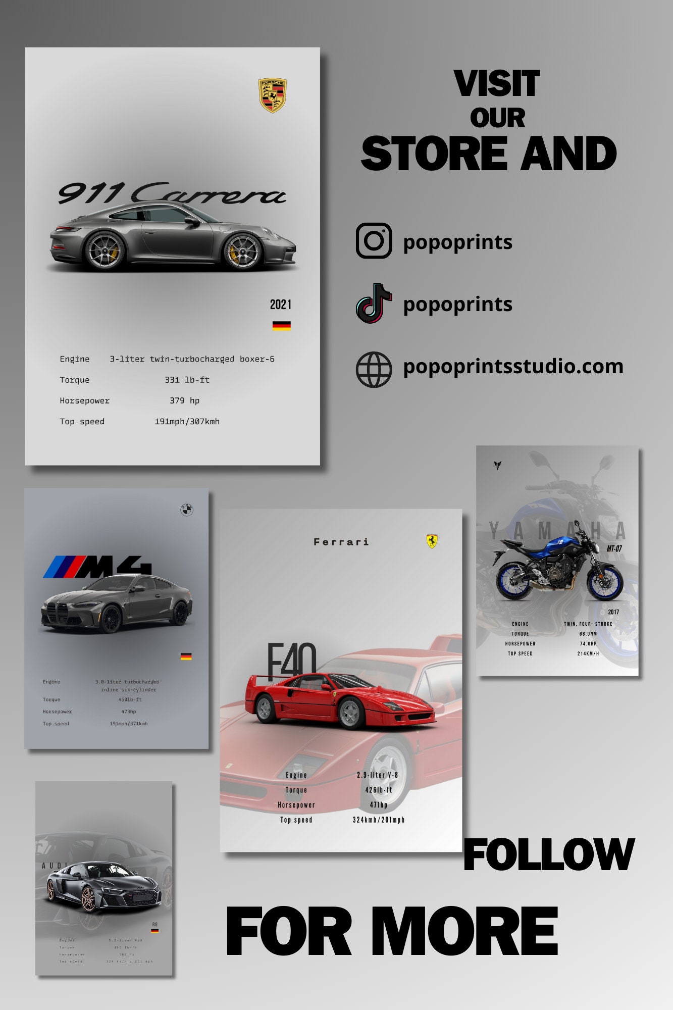 BMW X5 Grey, Car Poster, Supercar Wall Art, Car Poster for Boy Bedroom ...