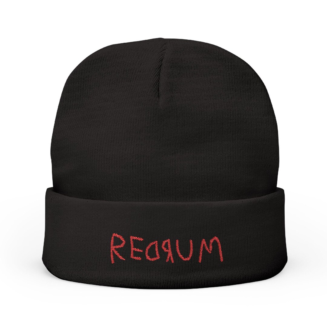 REDRUM the Shining Stanley Kubrick Horror Movie Embroidered Knit Beanie ...