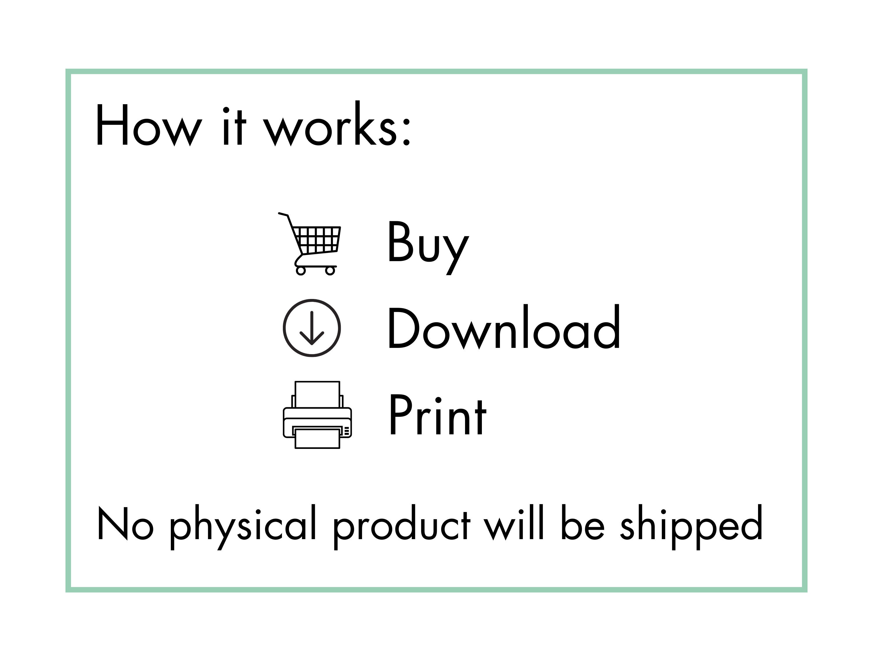 Household Schedule PDF Templates - Etsy