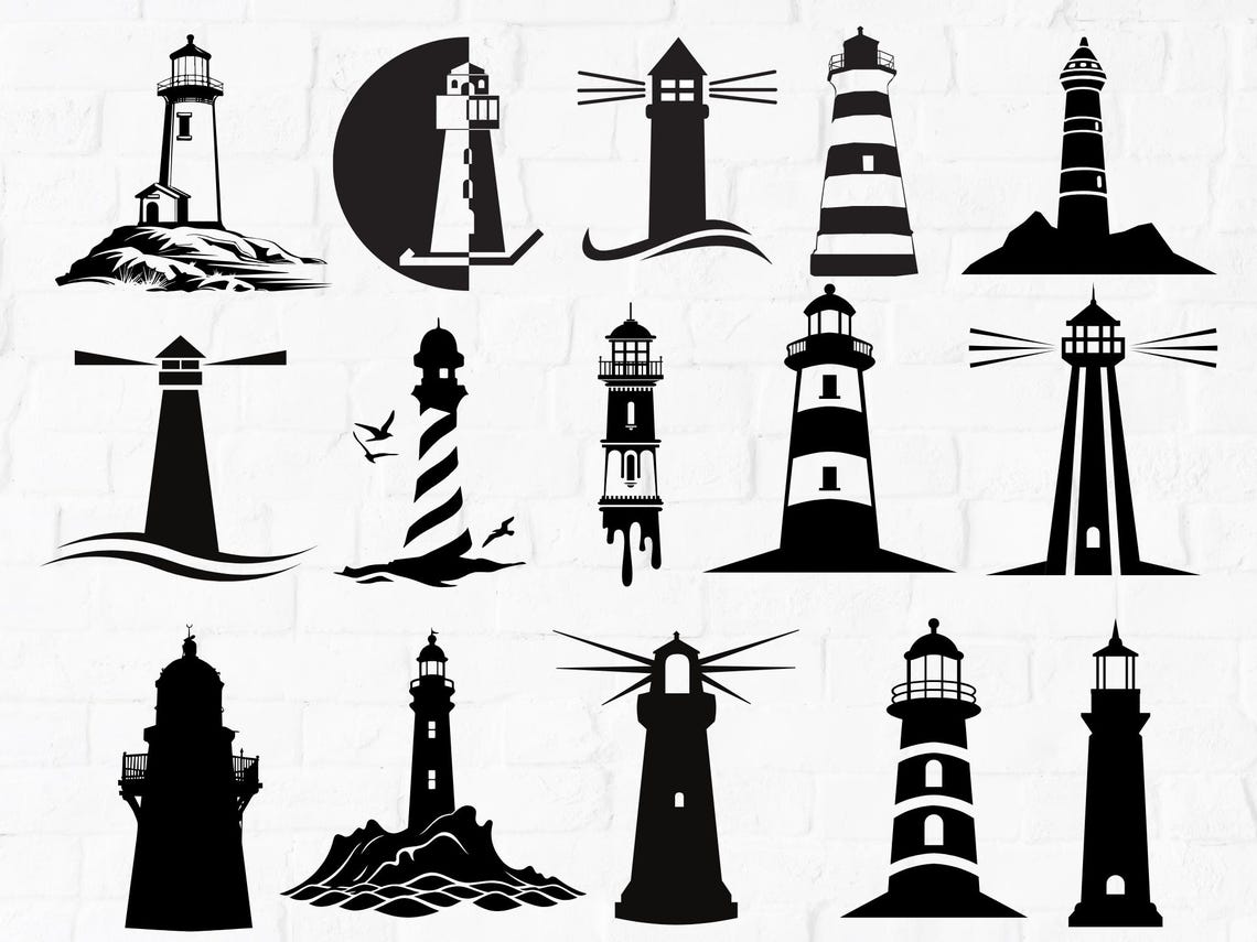 Lighthouse SVG Bundle, Lighthouse PNG Bundle, Lighthouse Clipart ...