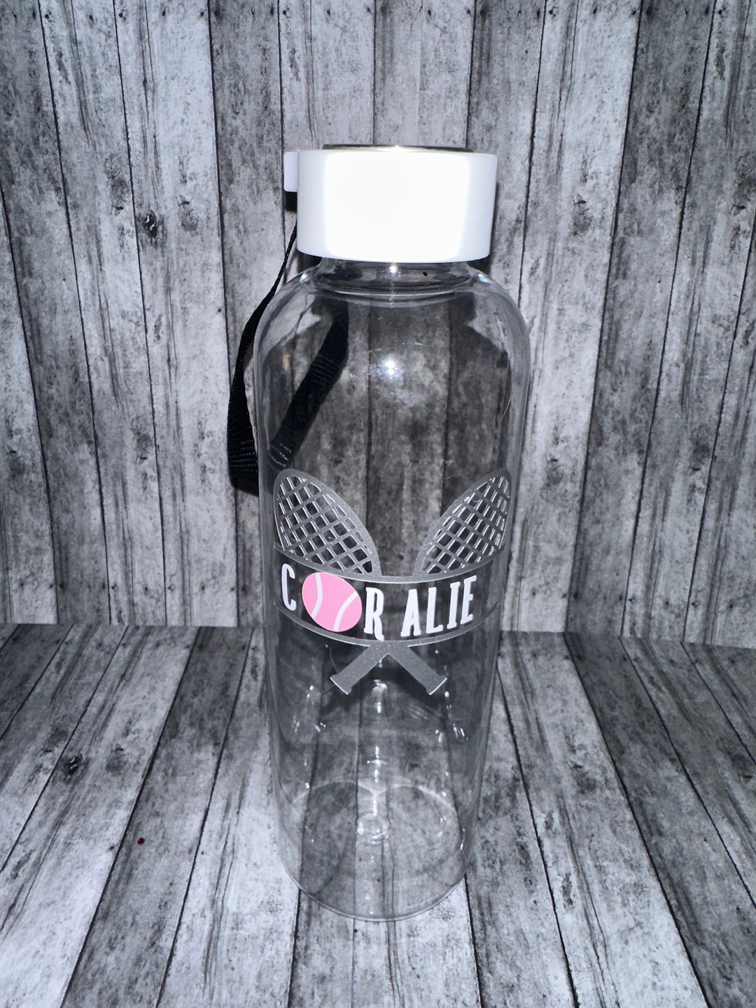 Customized Tennis Racquet Water Bottle - Etsy