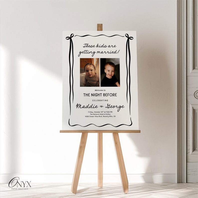 These Kids Are Getting Married Sign Rehearsal Dinner Welcome Sign ...