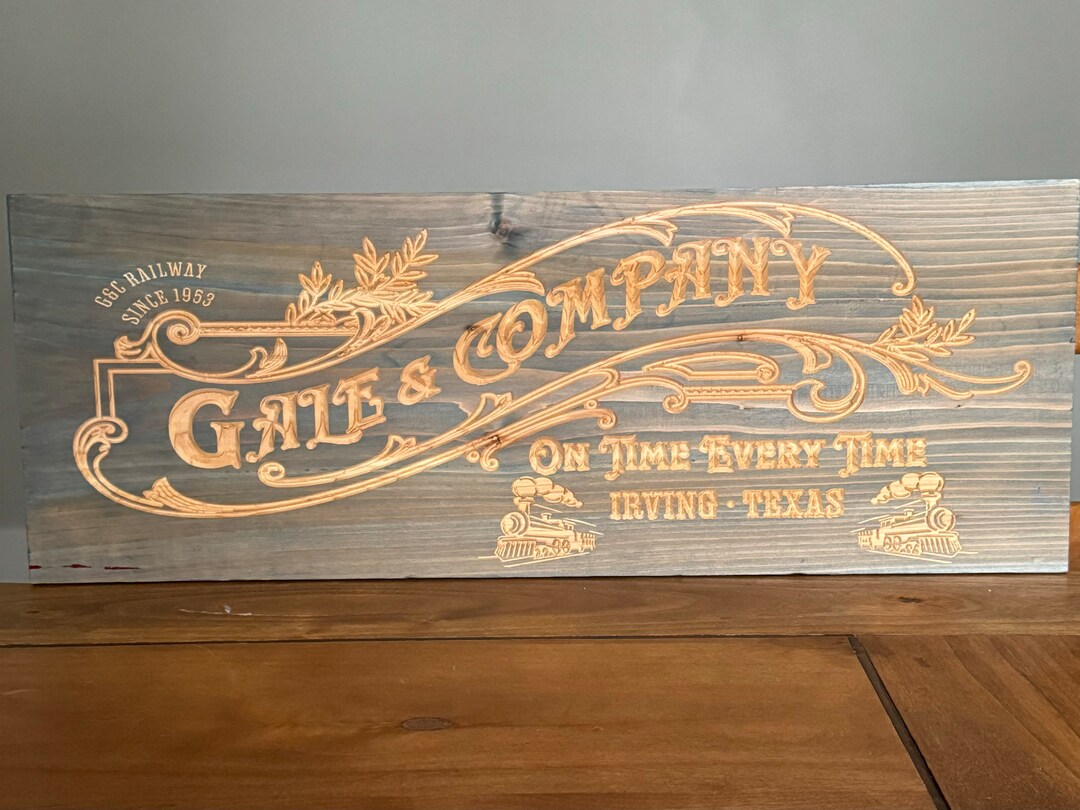 Personalized Vintage Train Theme Sign - Etsy