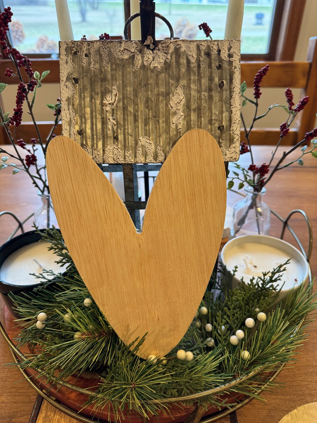 Primitive Heart Blank | Wood Heart | 1/2” Thick Primitive Shape Heart ...