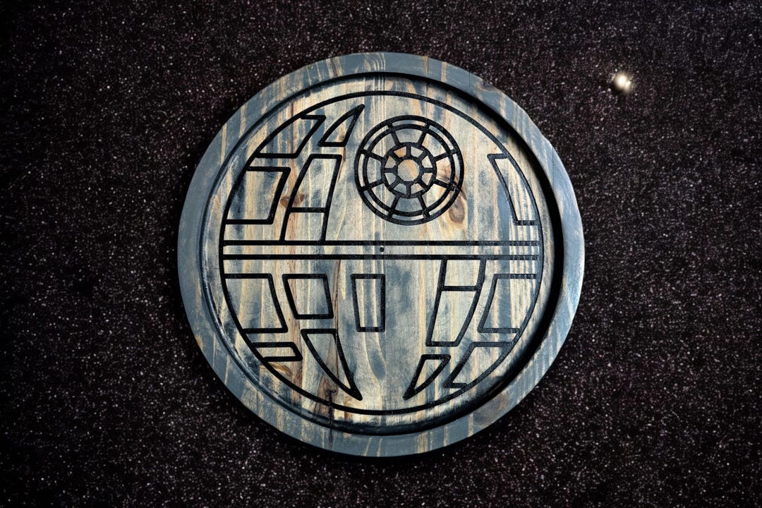 Star Wars Wood Tray | Death Star Charcuterie Tray | Space Gift Serving ...